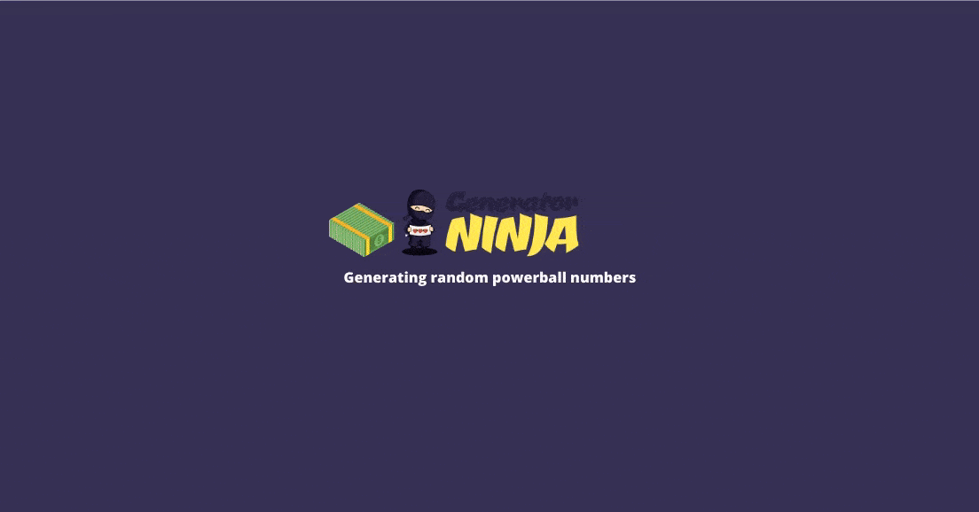 Powerball Number Generator | Generator Ninja